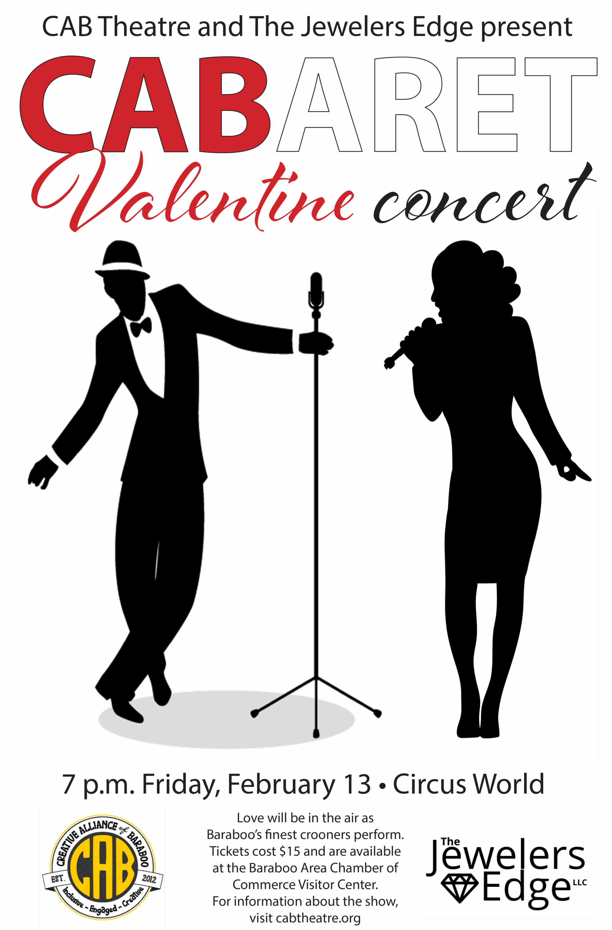 CABaret Valentine Concert - Creative Alliance Of Baraboo